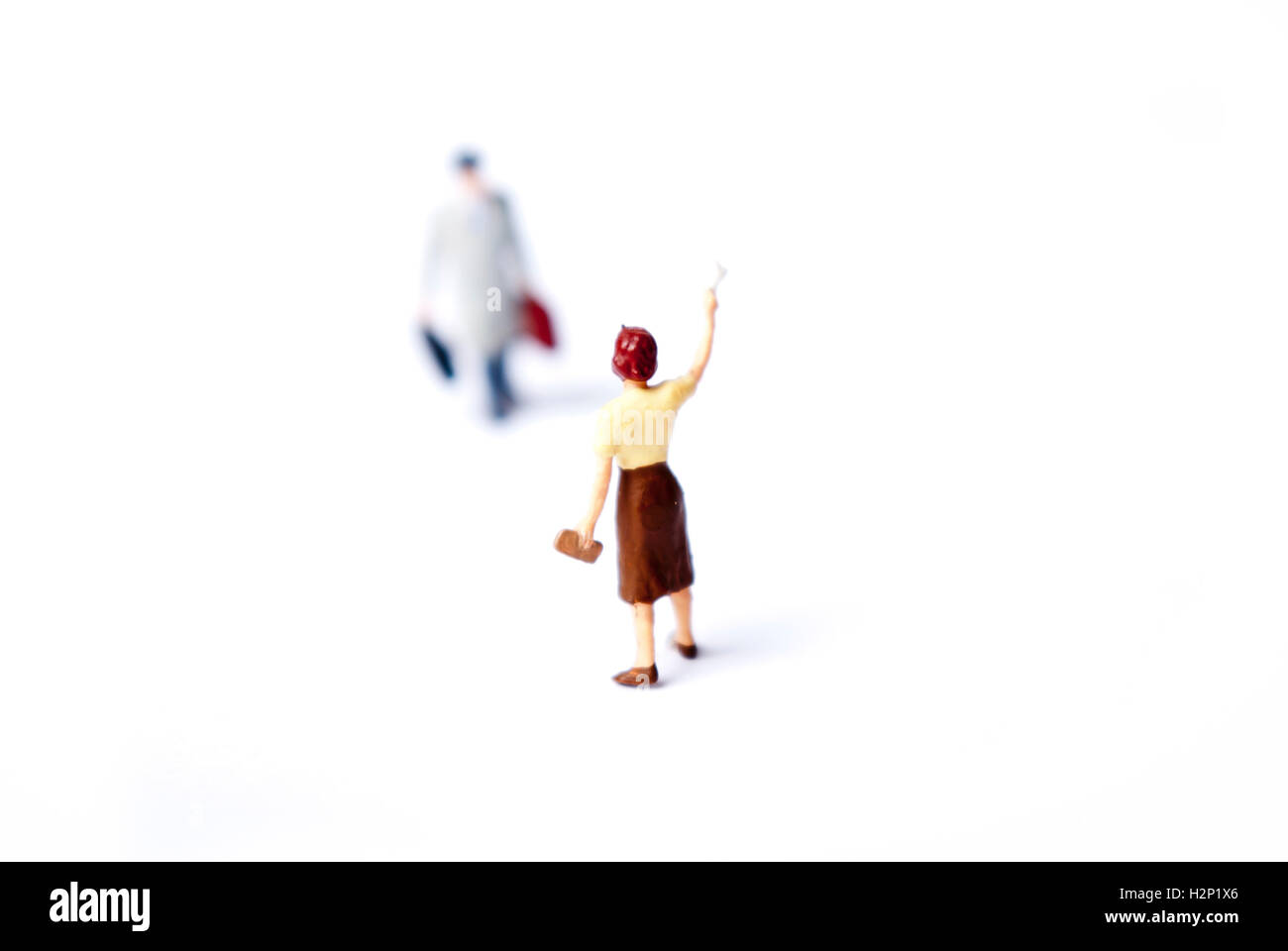 Woman traveler tourist going Cut Out Stock Images & Pictures - Alamy