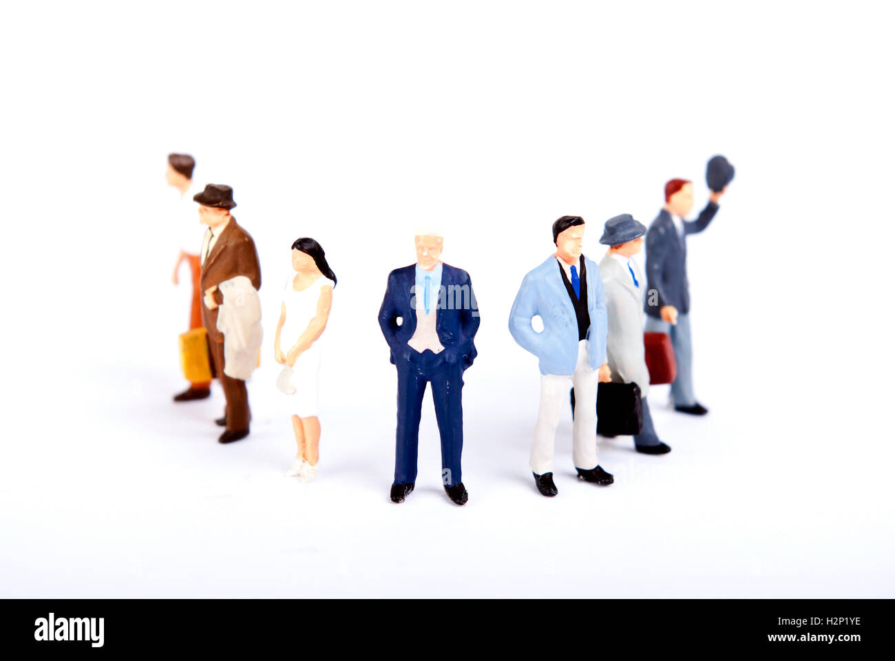 team people in one row Stock Photo - Alamy