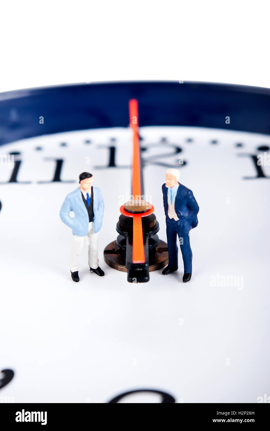 Face two time clock hi-res stock photography and images - Alamy