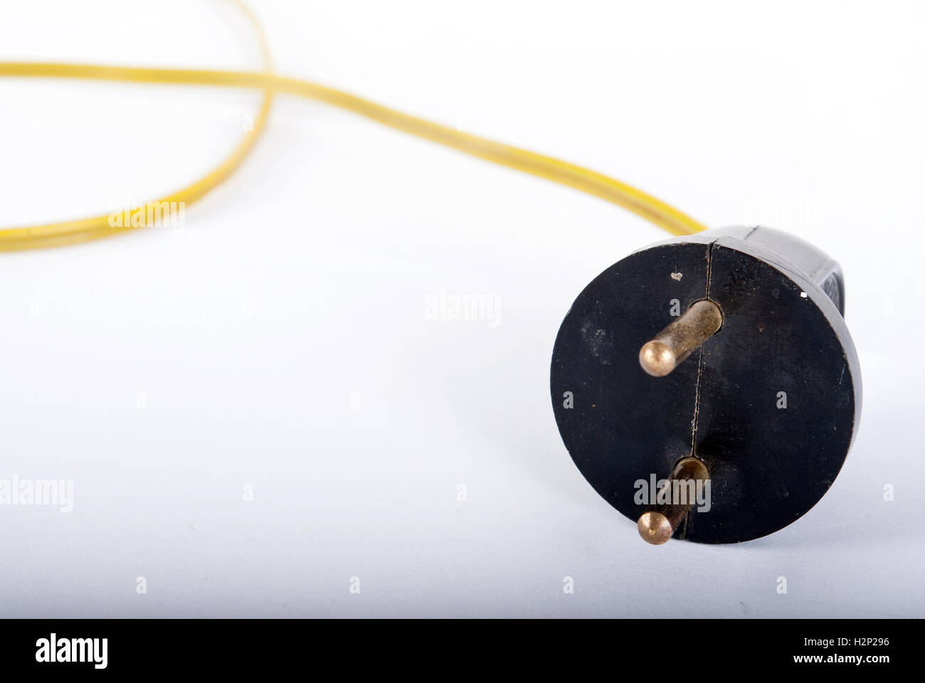 old power plug to the wall Stock Photo - Alamy