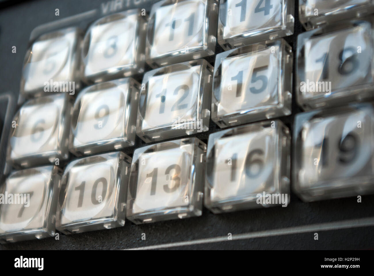 some number keys on black background Stock Photo - Alamy