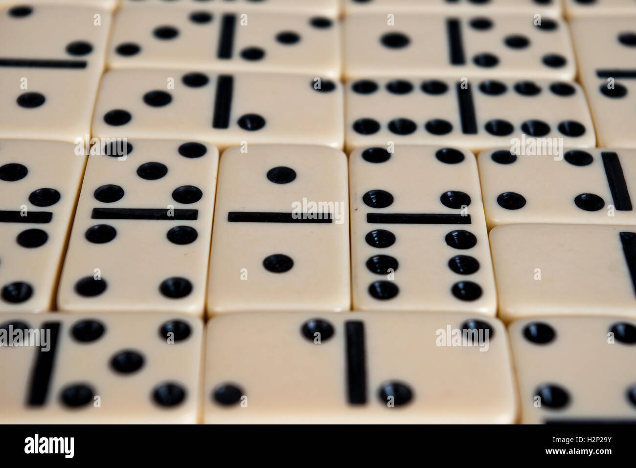 domino cubes in one circle row Stock Photo - Alamy