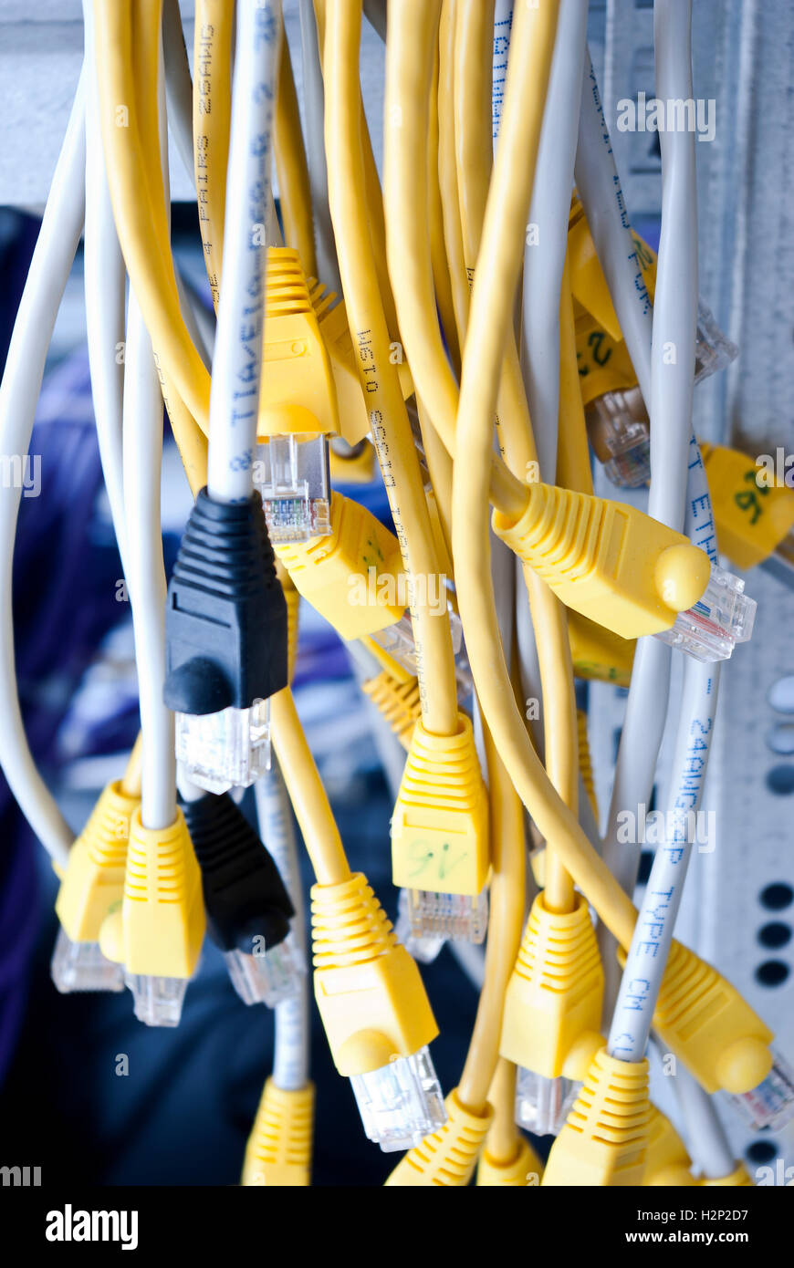 ethernet plug's and in way Stock Photo - Alamy