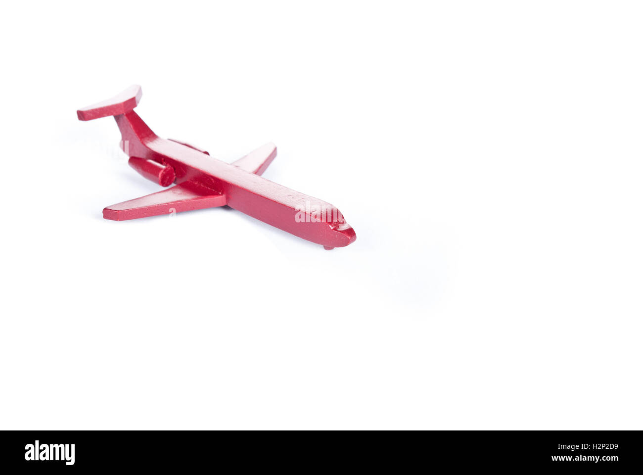 toy airplane in red color Stock Photo - Alamy