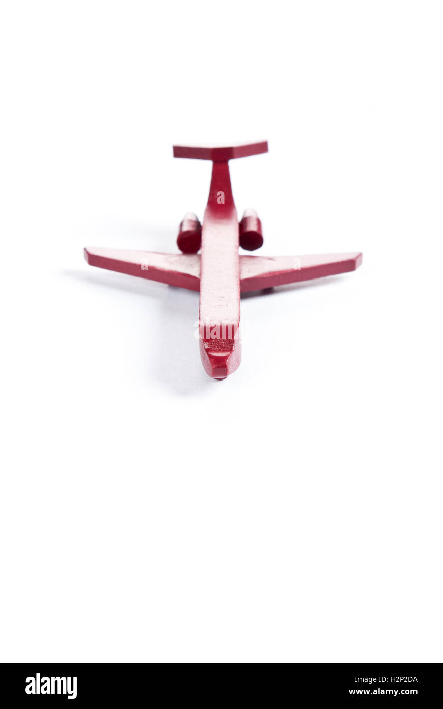 toy airplane in red color Stock Photo - Alamy