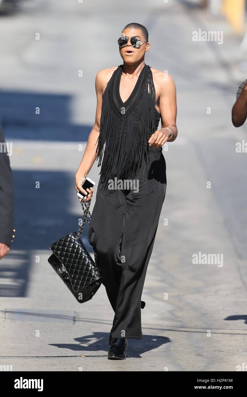 EJ Johnson seen arriving at the ABC studios for 'Jimmy Kimmel Live ...