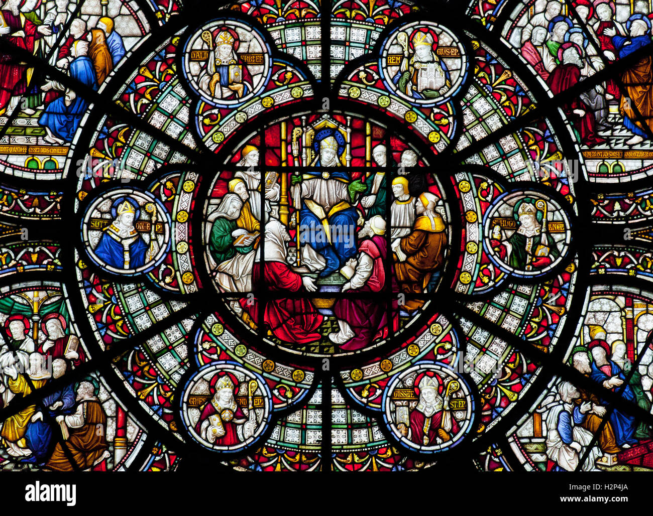 Lincoln cathedral stained glass window hi-res stock photography and ...