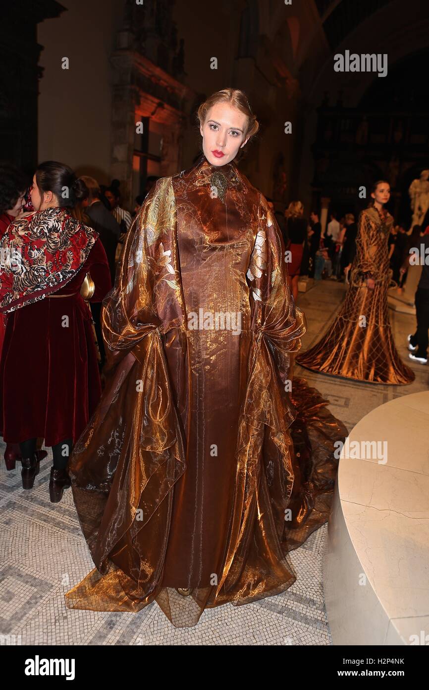 London Fashion Week at Science museum Stock Photo - Alamy