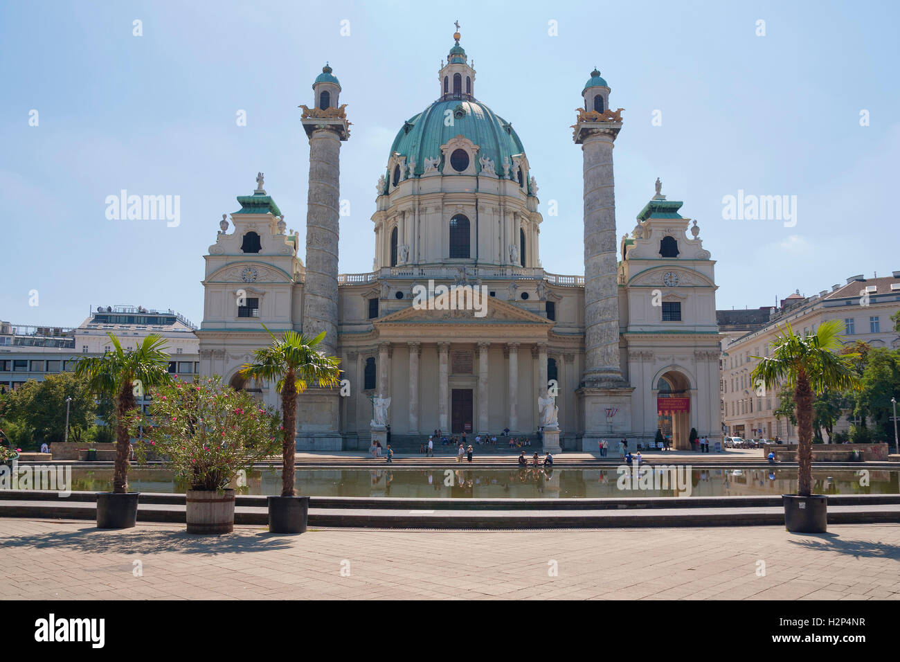 Karlskirche columns hi-res stock photography and images - Alamy