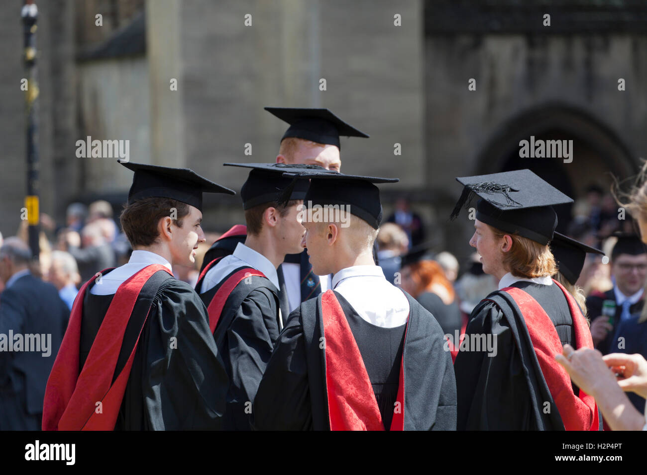 Students at graduation ceremony, University of the West of England ...