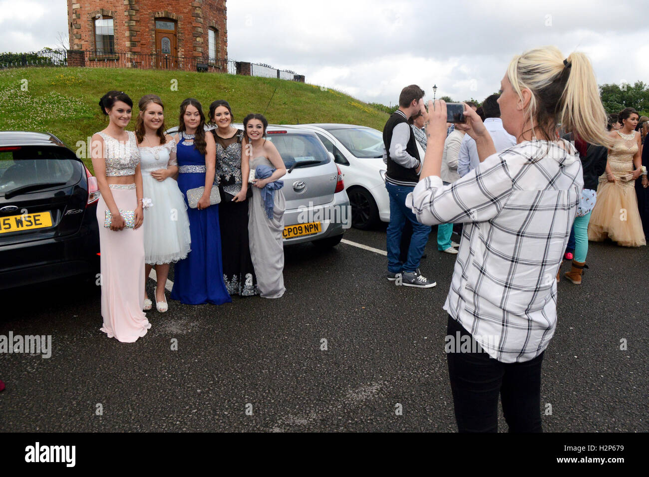 Youngsters enjoy a end of year school prom. Proms are becoming ever ...