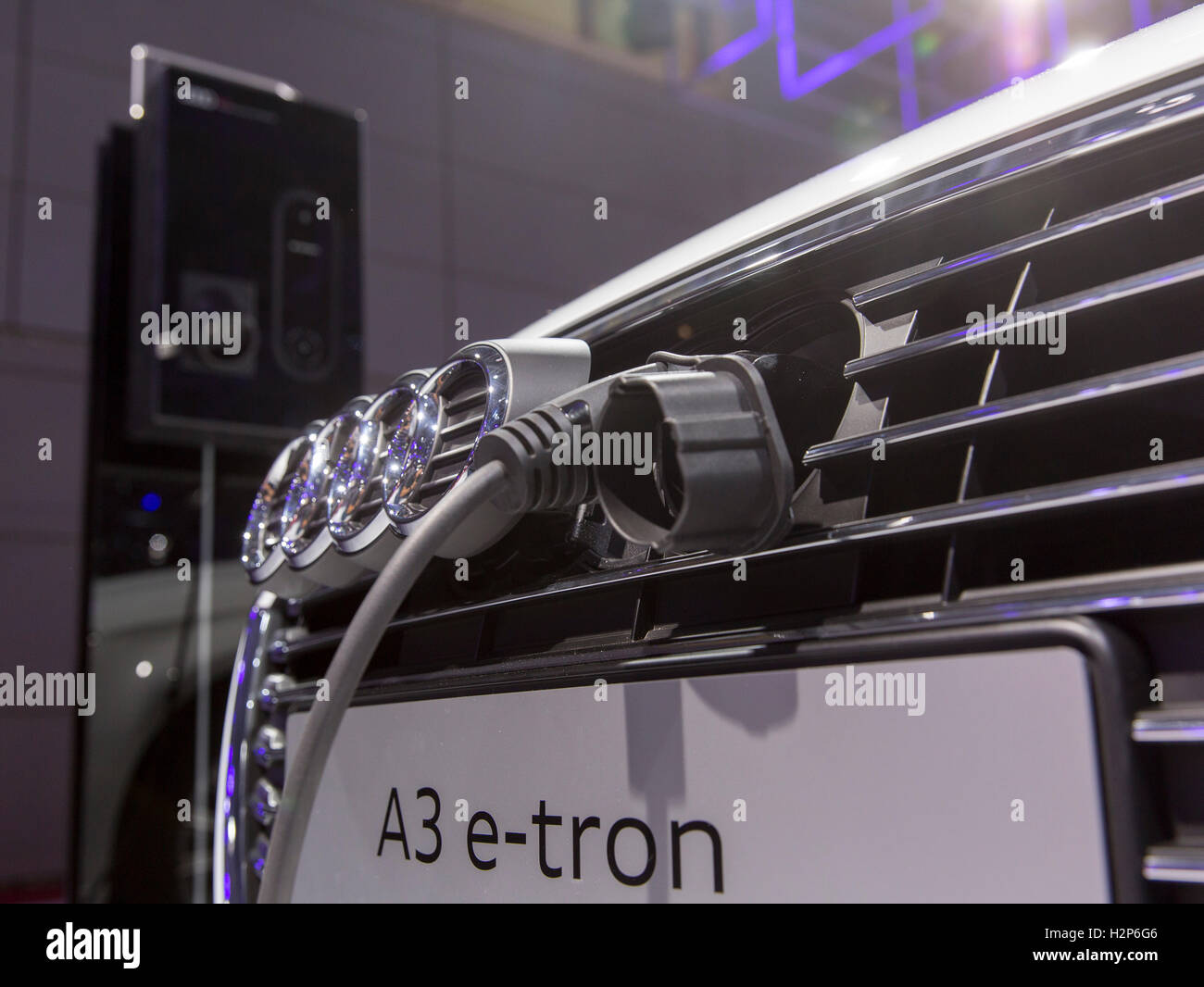 International Paris Motorshow, Audi A3 e-tron Stock Photo - Alamy