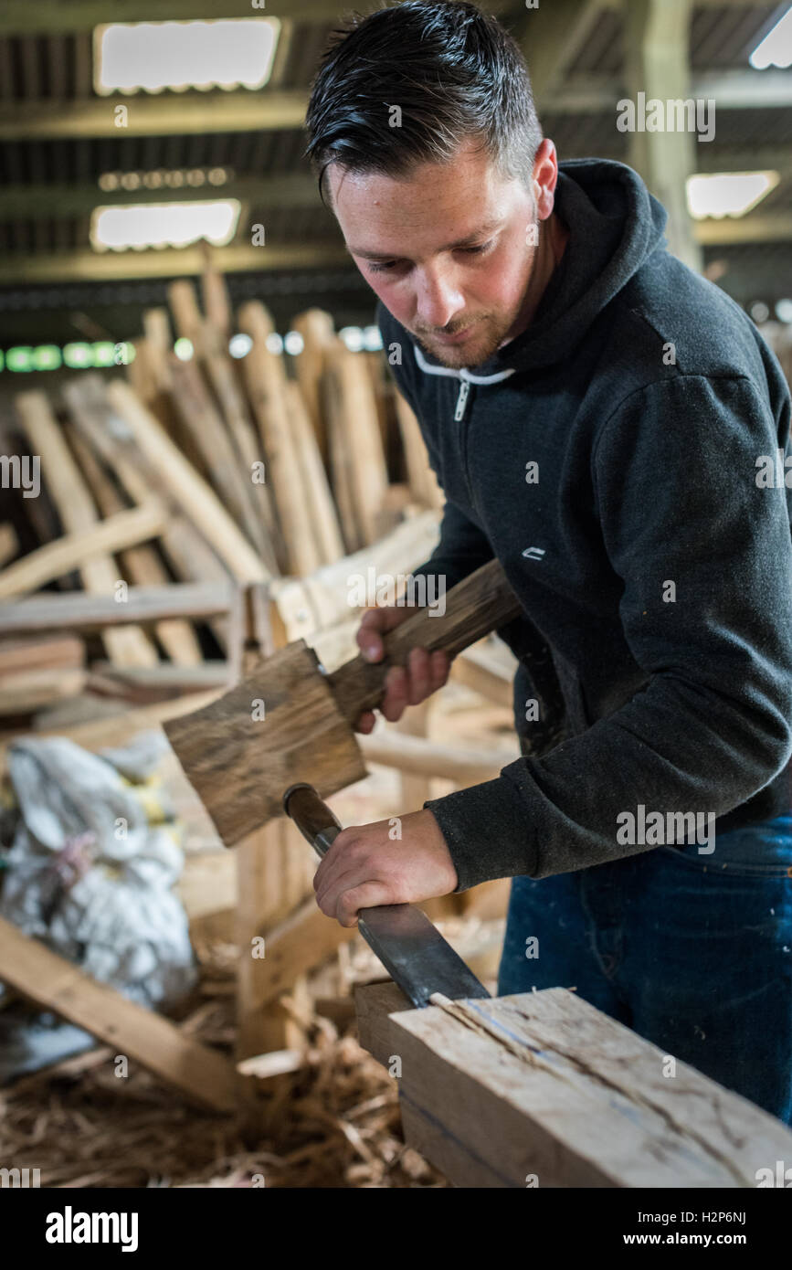 Carpenter at work Stock Photo - Alamy