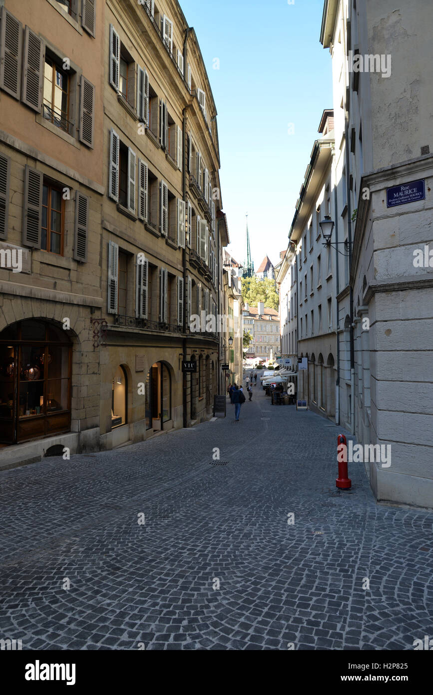 Old town buildings geneva switzerland hi-res stock photography and ...