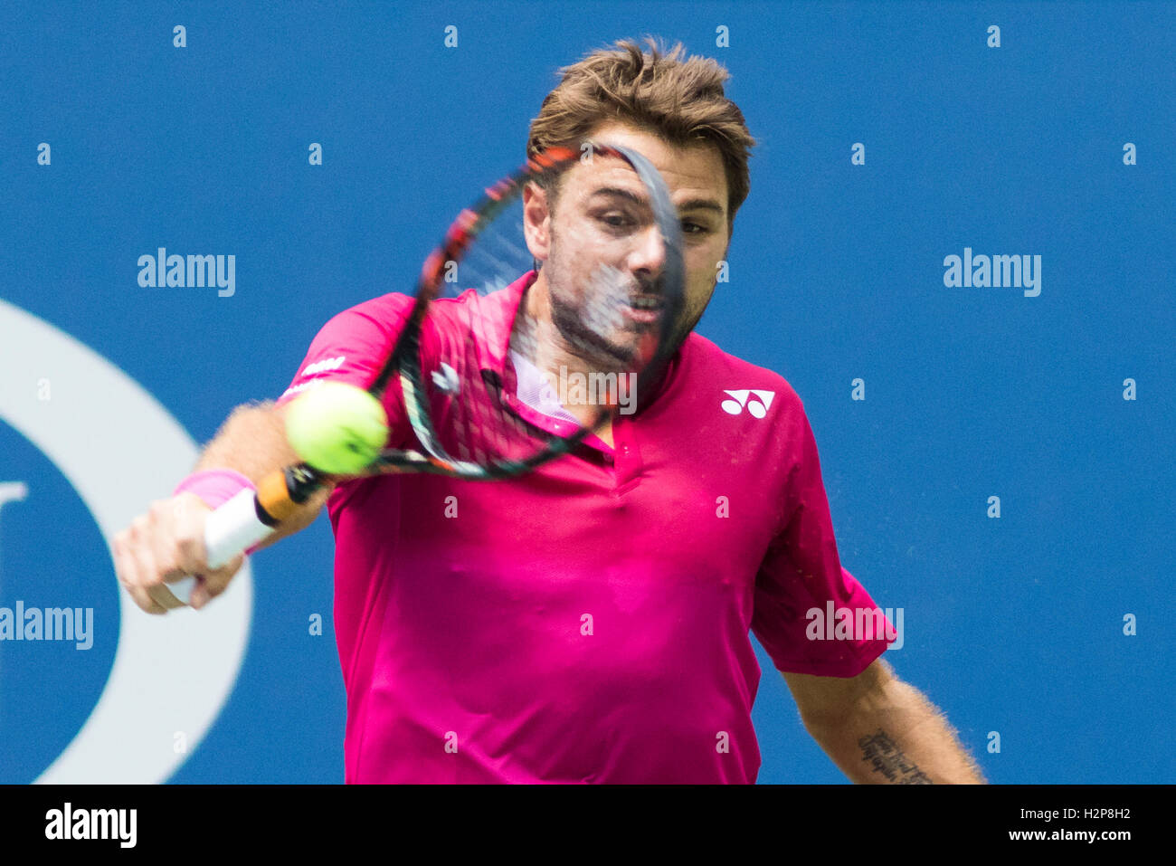 Stan Wawrinka (SWI) competing in the 2016 US Open Stock Photo - Alamy