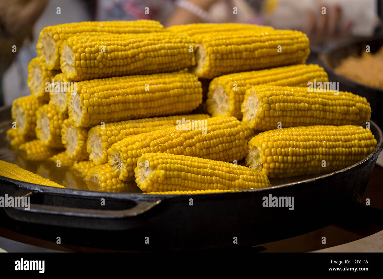 Street food boiled corn hi-res stock photography and images - Alamy