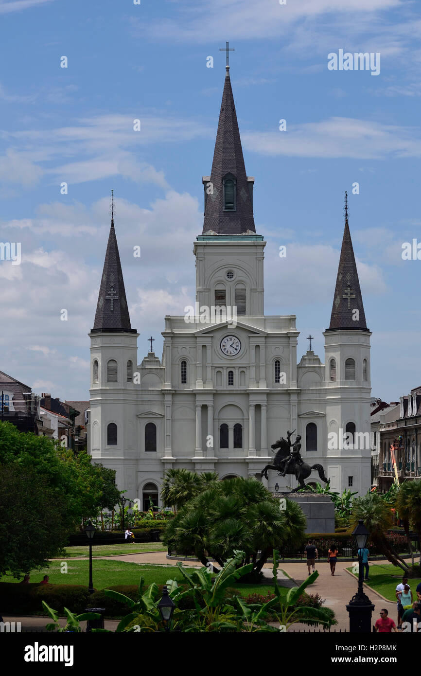 New Orleans, French Quarter, Jackson Square Stock Photo - Alamy