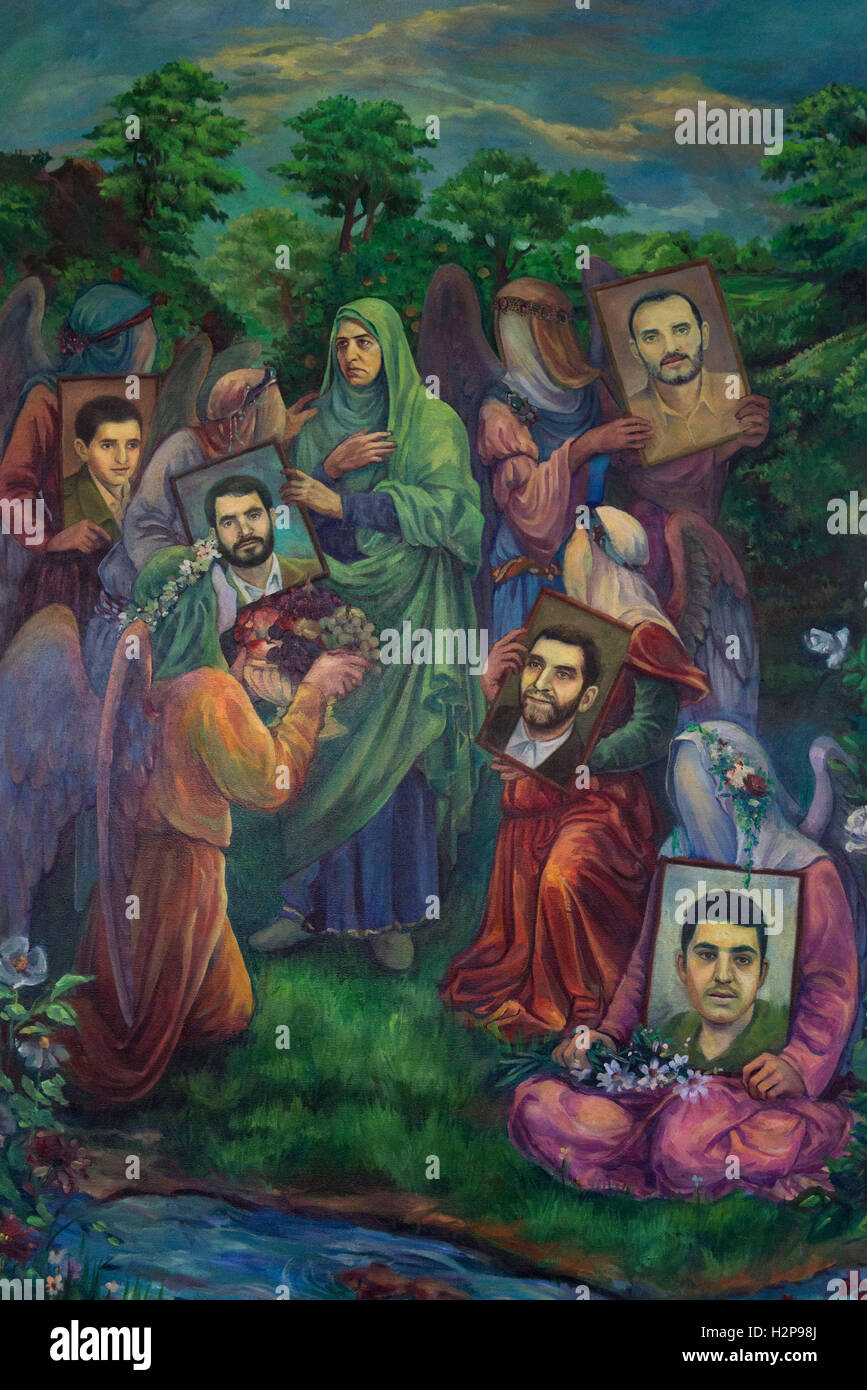 Kerman, Museum Of The Holy Defence, Painting Of Martyrs Of The Iraqi ...