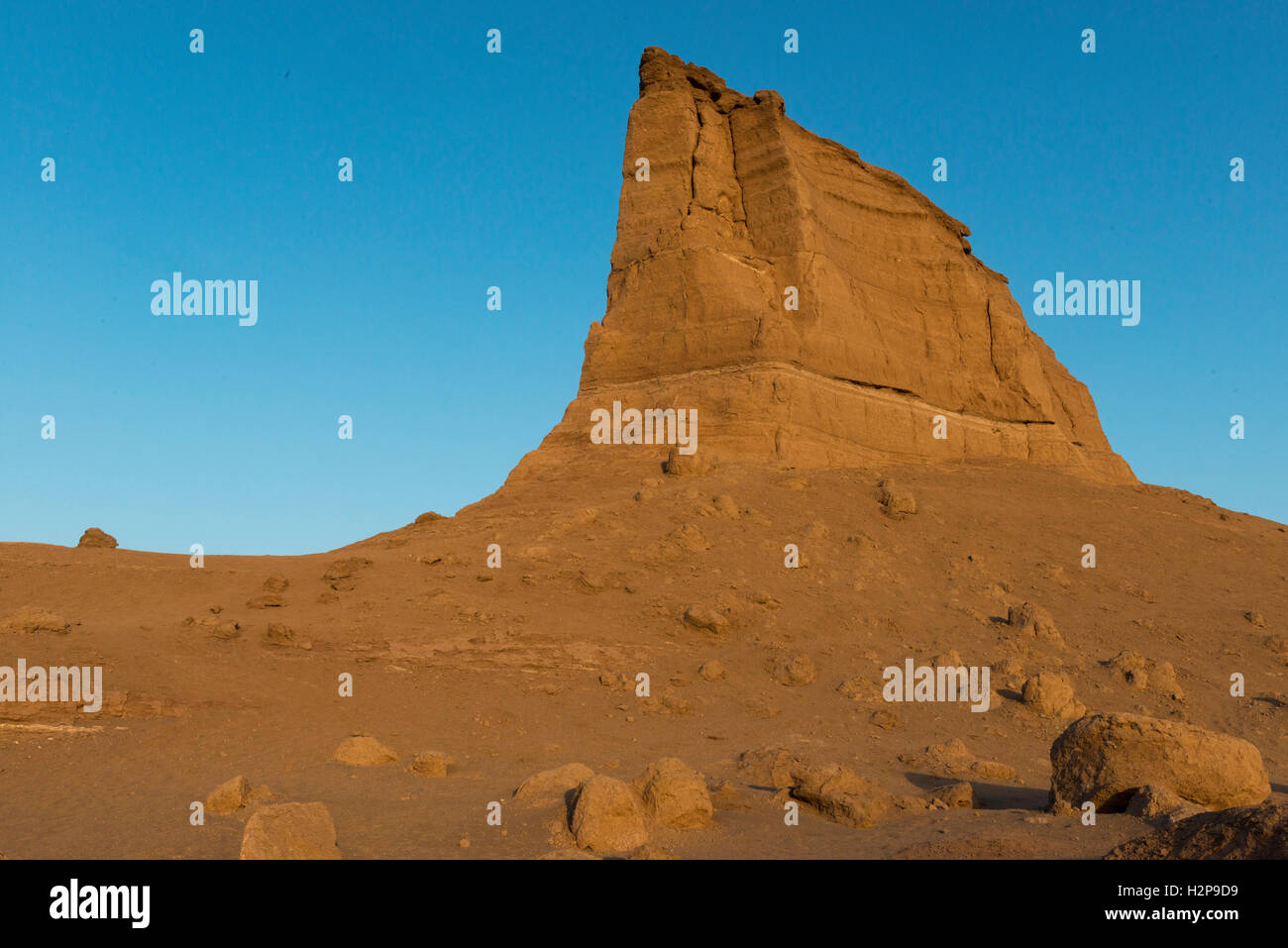 Desert At Sunset North Of Shahdad Stock Photo - Alamy