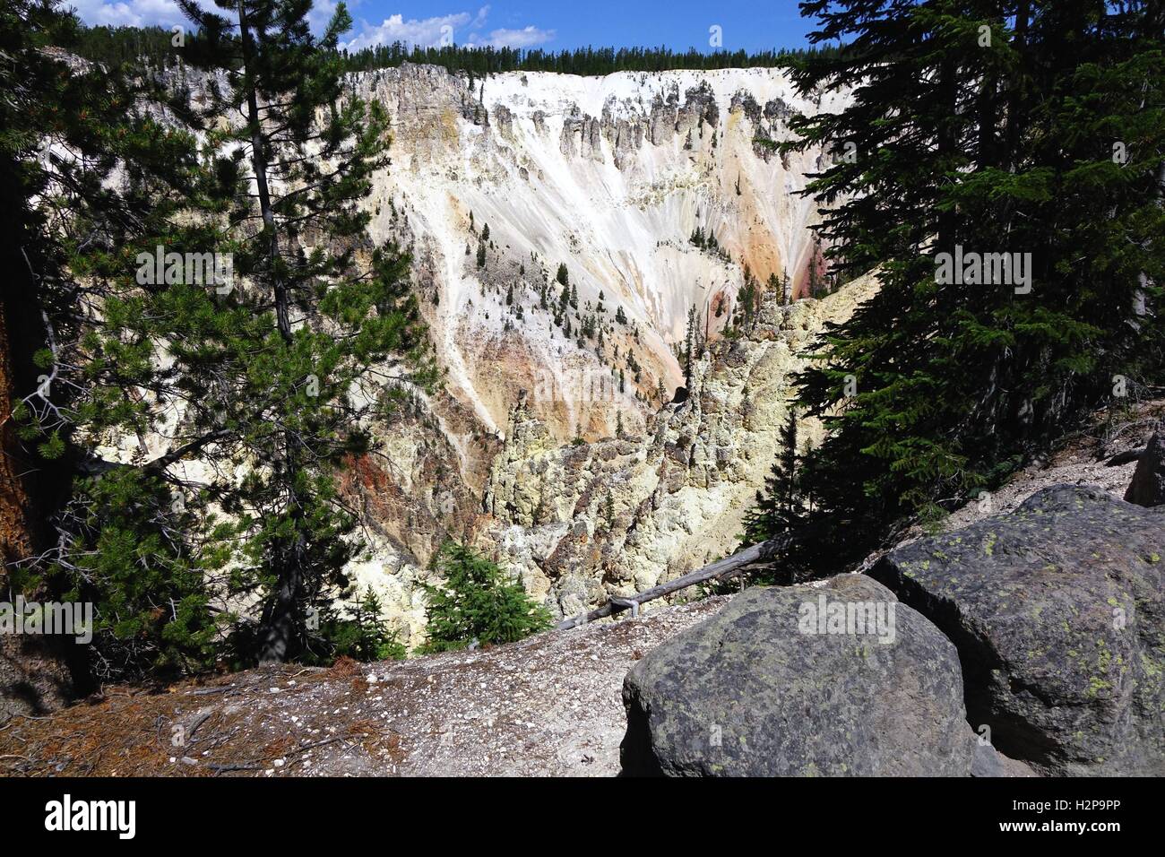 Grand canyon of the Yellowstone River. The formations, principally ...