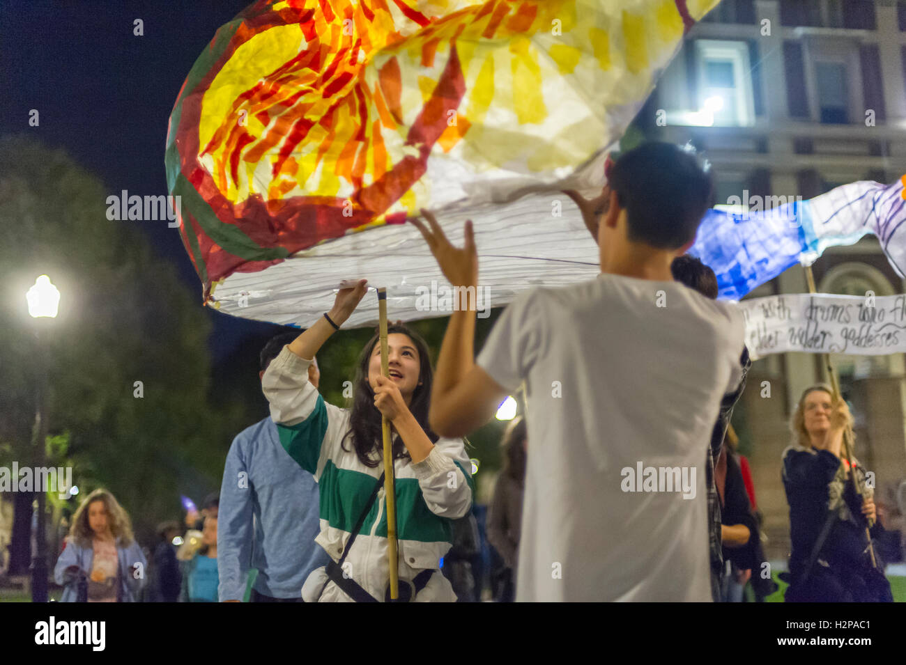 Local residents joined by Columbia University students and faculty ...