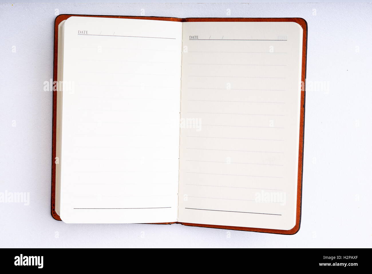 Notepad open blank page hi-res stock photography and images - Alamy