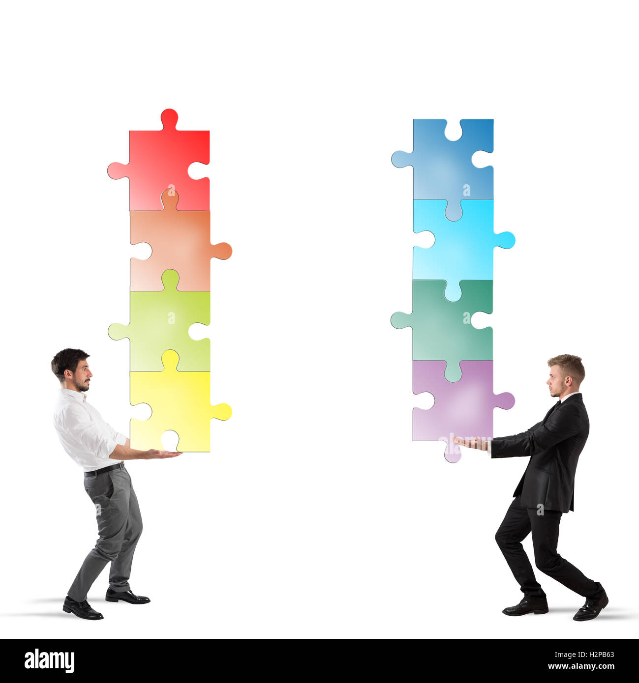 Cooperation at work Stock Photo - Alamy