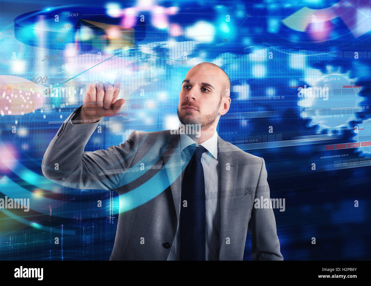 Virtual map hi-res stock photography and images - Alamy