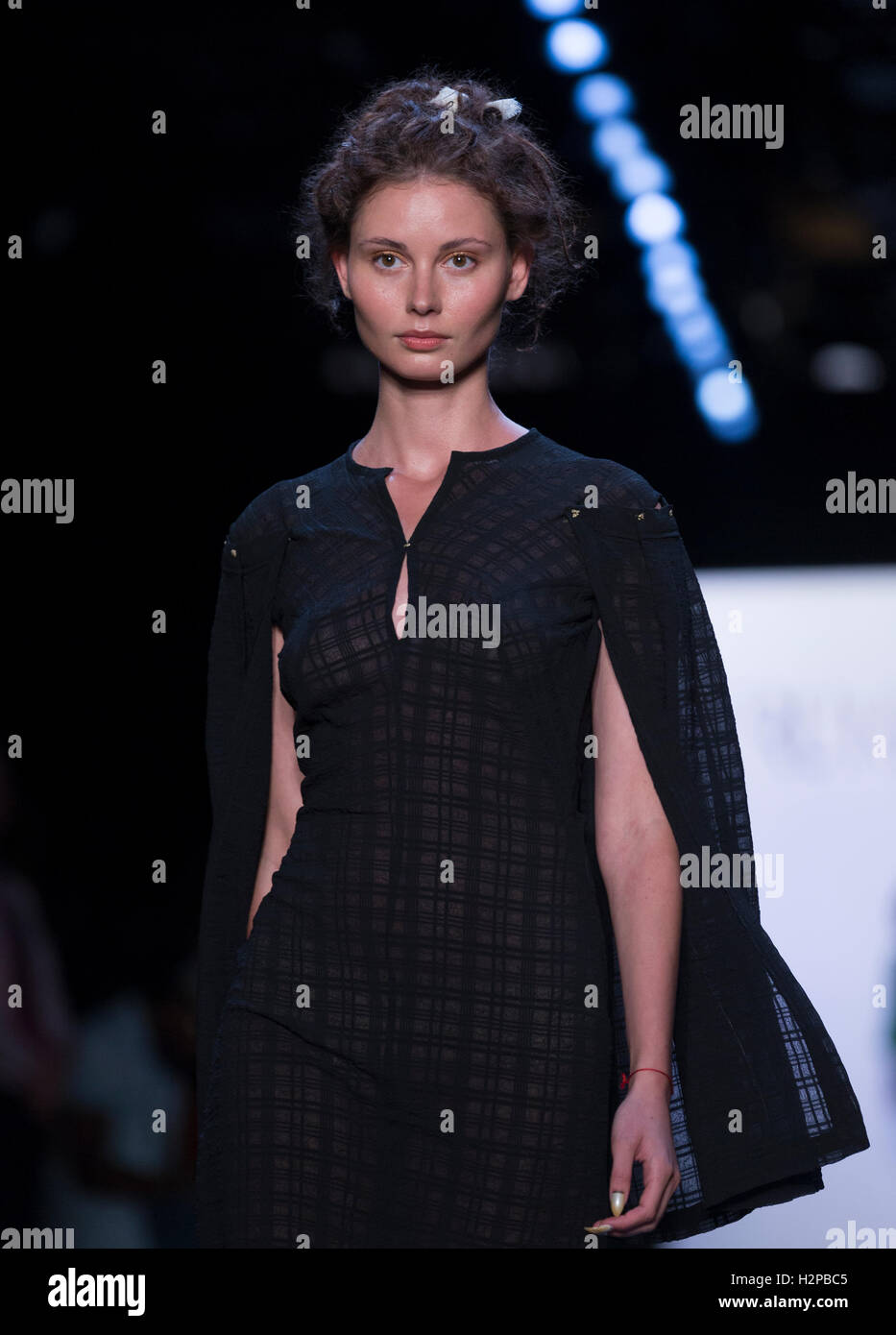 New York, NY USA - September 14, 2016: Model walks runway for ...