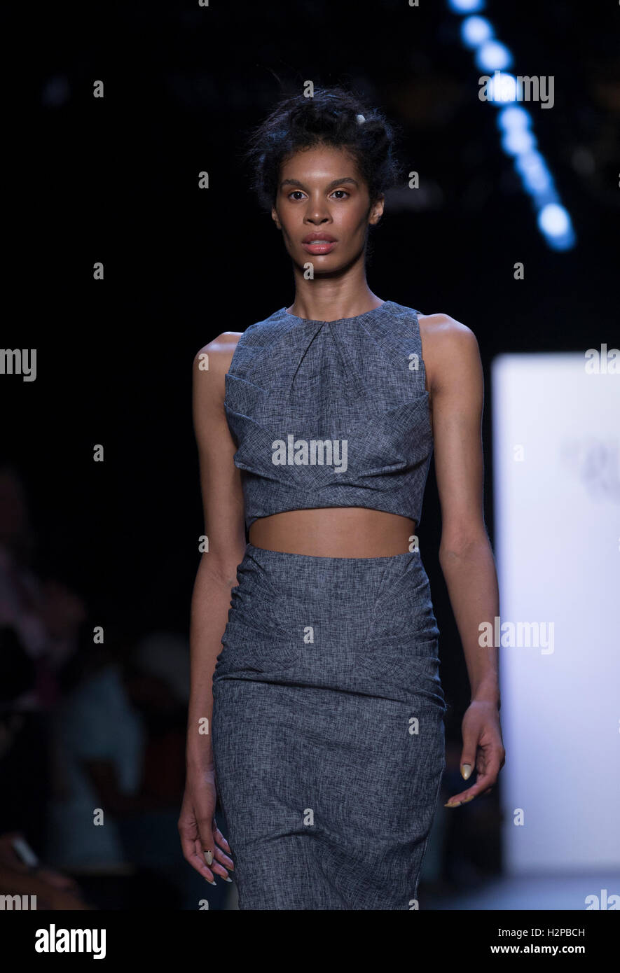 New York, NY USA - September 14, 2016: Model walks runway for ...