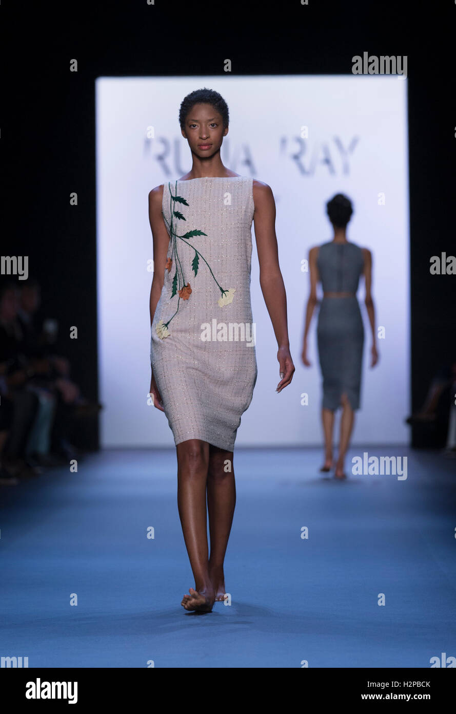 New York, NY USA - September 14, 2016: Model walks runway for ...