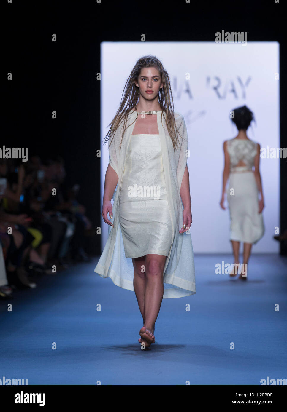 New York, NY USA - September 14, 2016: Model walks runway for ...