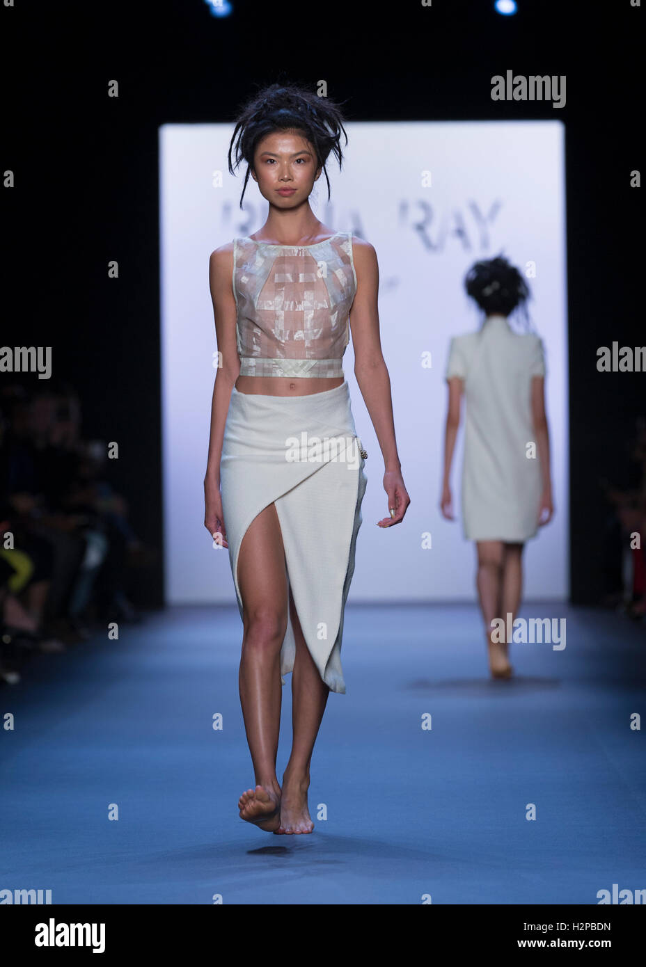New York, NY USA - September 14, 2016: Model walks runway for ...