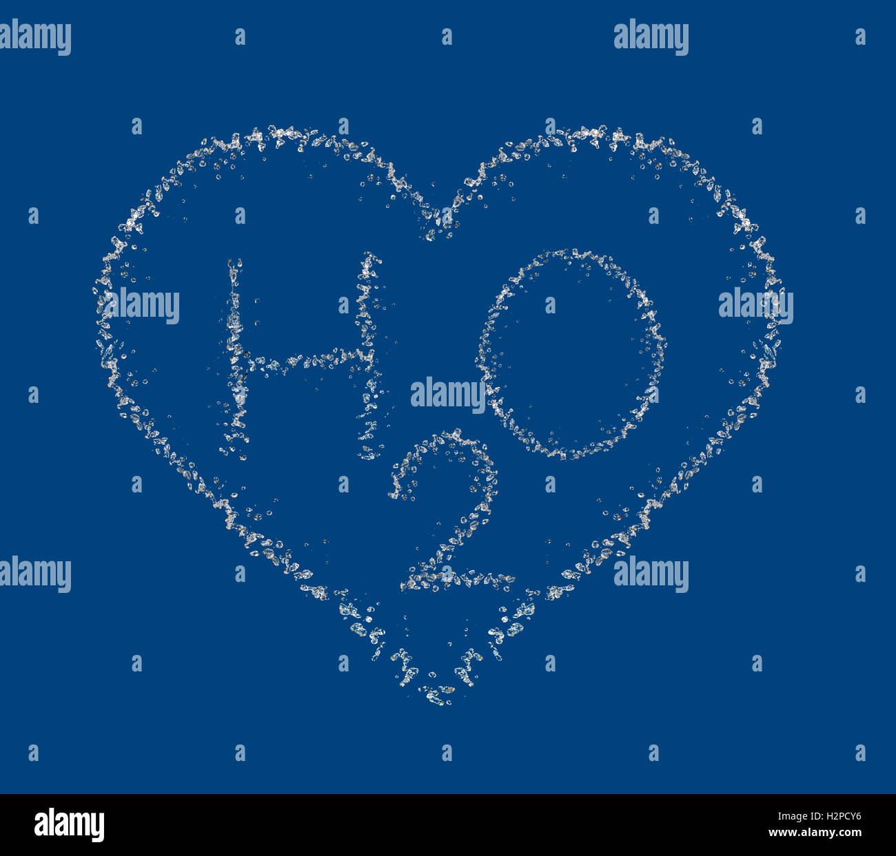 H2o chemical symbol hi-res stock photography and images - Alamy