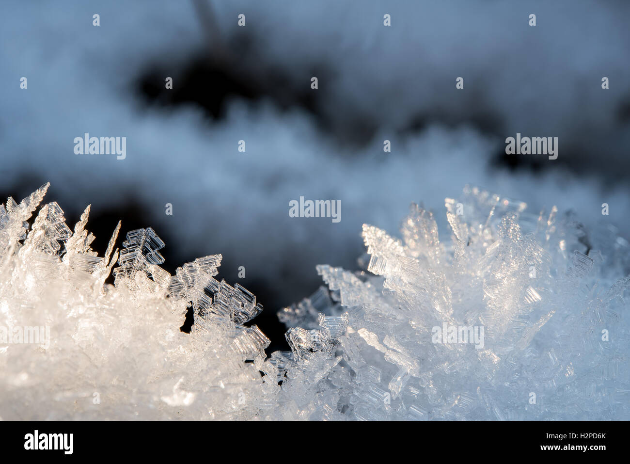 ice crystals in sunny blue light Stock Photo - Alamy