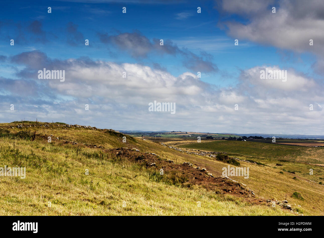 View from the costal path near Polzeath, Cornwall Stock Photo - Alamy