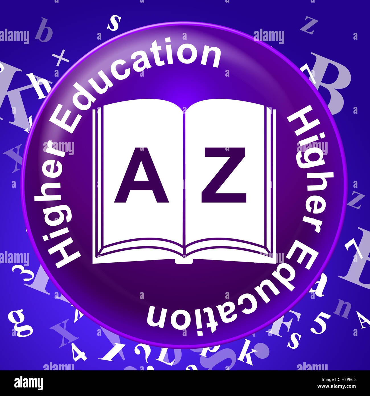 Higher Education Representing Graduate School And Learning Stock Photo ...