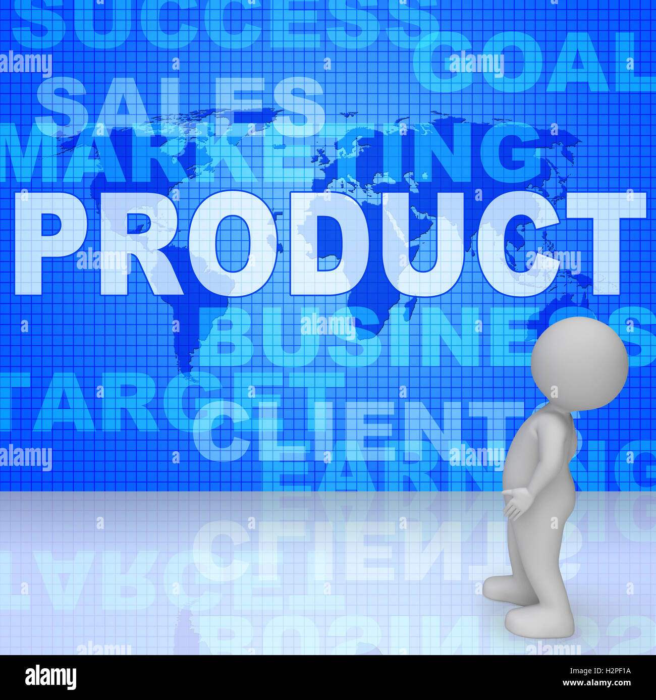 Product Words Indicating Made In 3d Rendering Stock Photo - Alamy