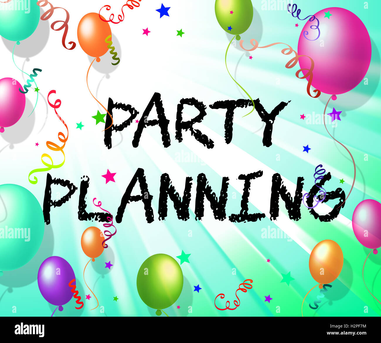 Party Planning Representing Organizer Planner And Celebrate Stock Photo ...