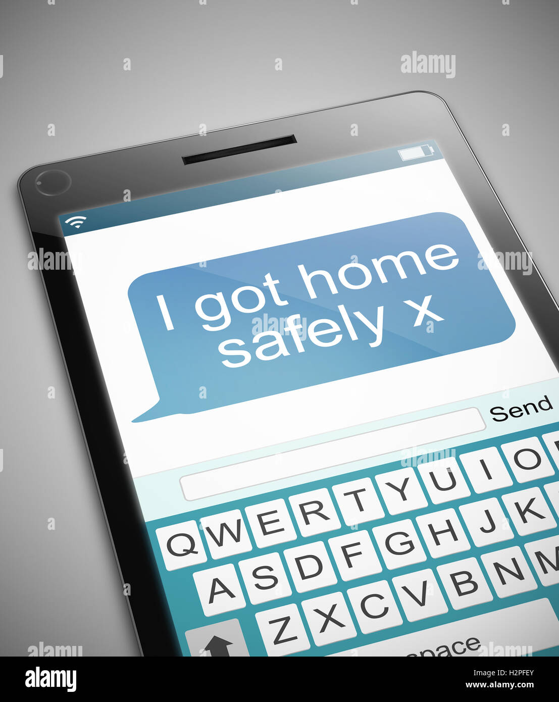 Got home safe concept Stock Photo - Alamy