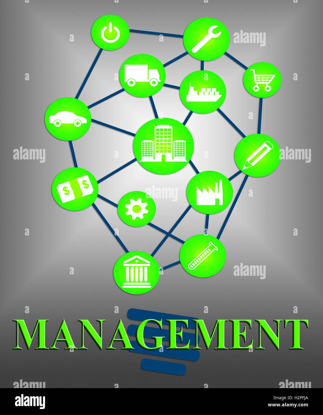 Management Ideas Representing Head Concepts And Considering Stock Photo ...