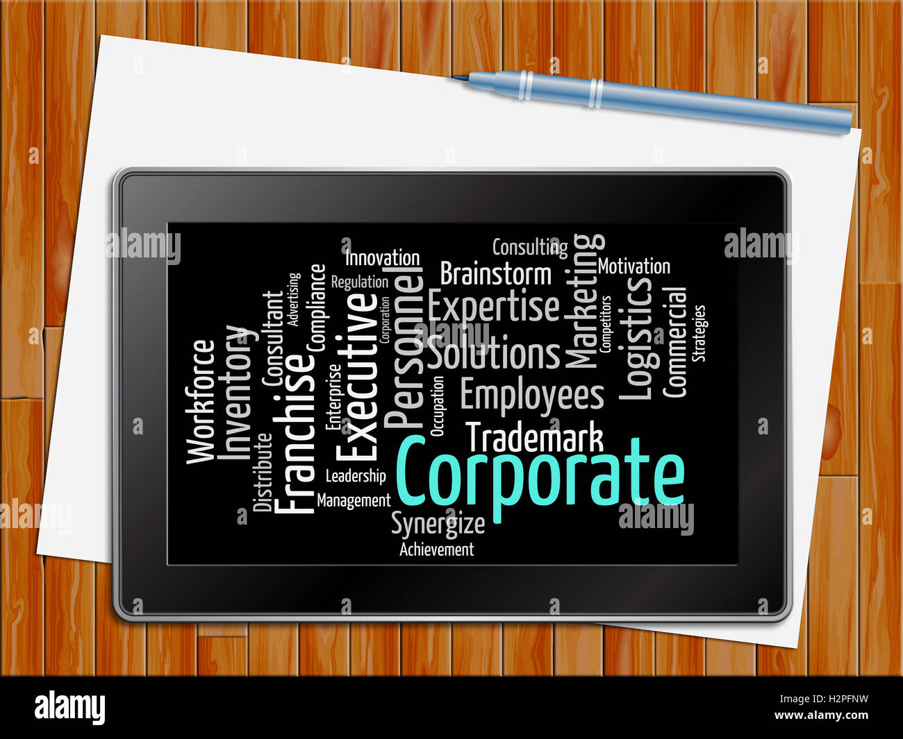 Corporate Word Meaning Text Professional And Company Tablet Stock Photo ... Corporate Word Meaning Text Professional And Company Tablet Stock Photo ...