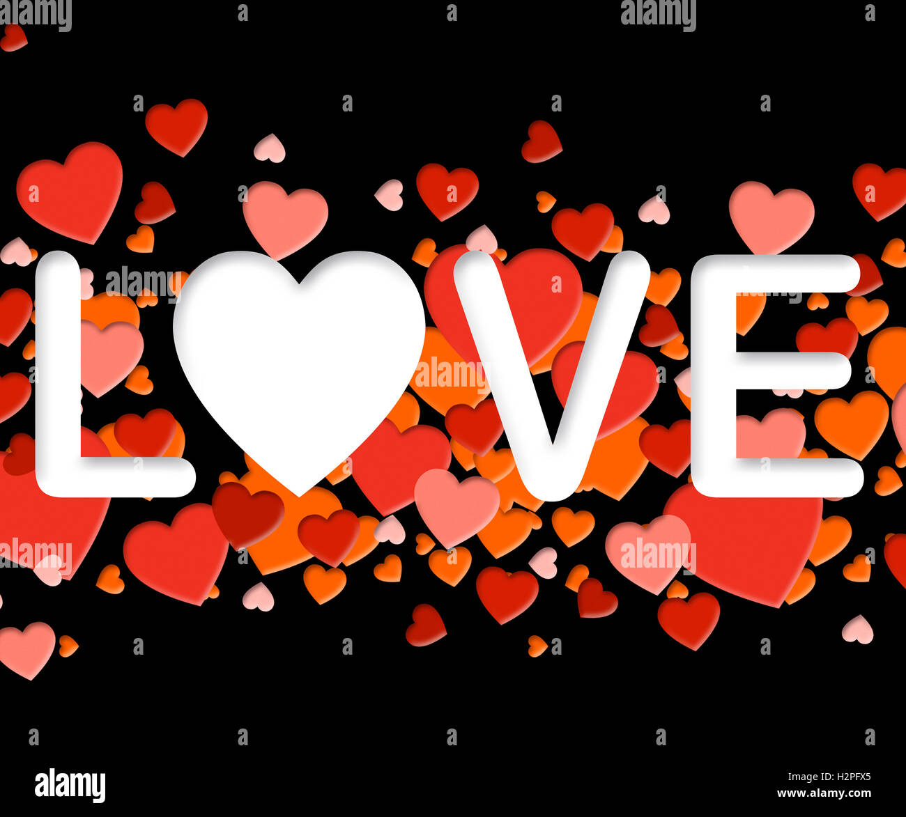 Love Word Representing Lovers Tenderness And Loving Stock Photo - Alamy