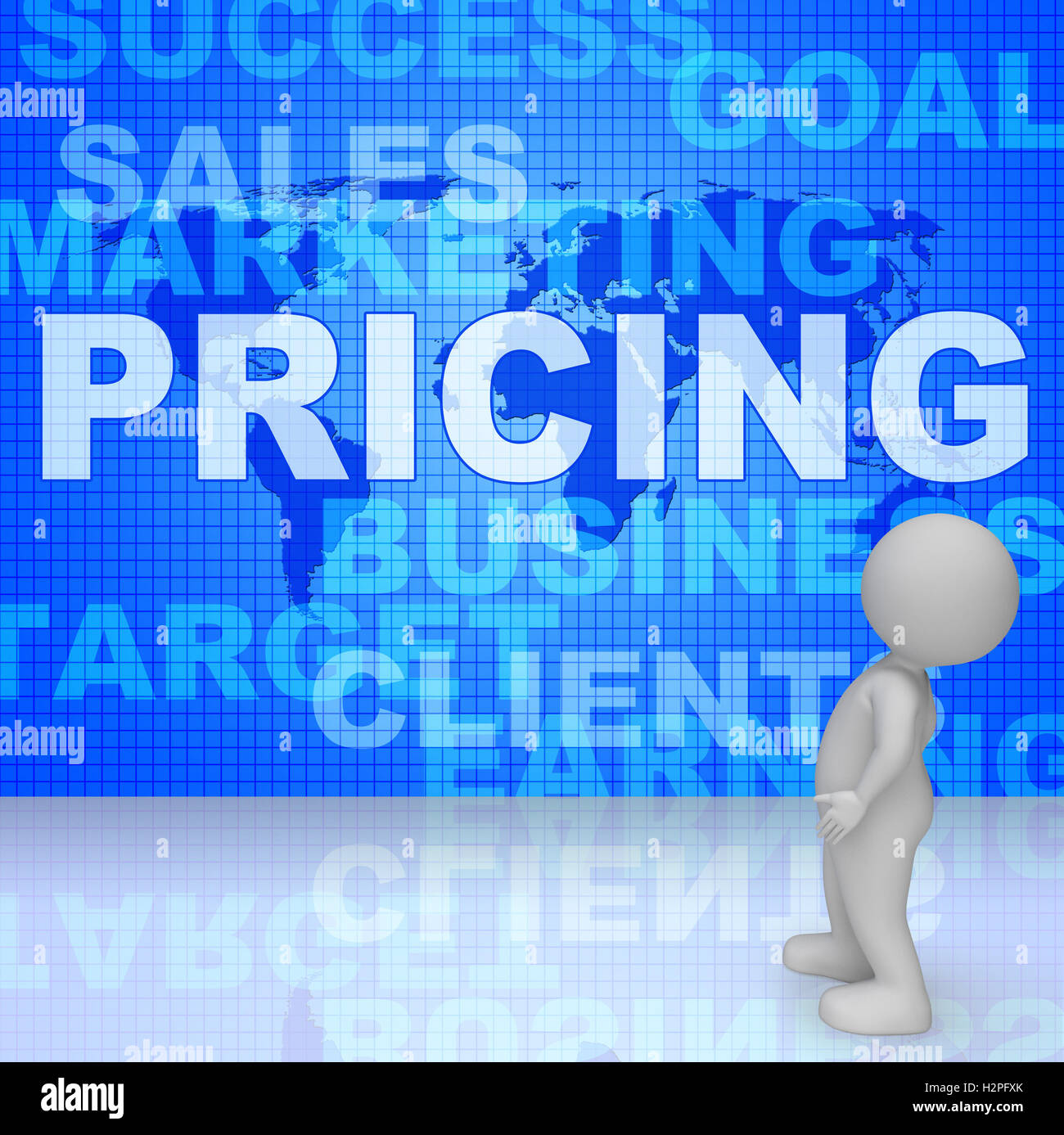 Pricing Words Indicating Priced Pay 3d Rendering Stock Photo - Alamy
