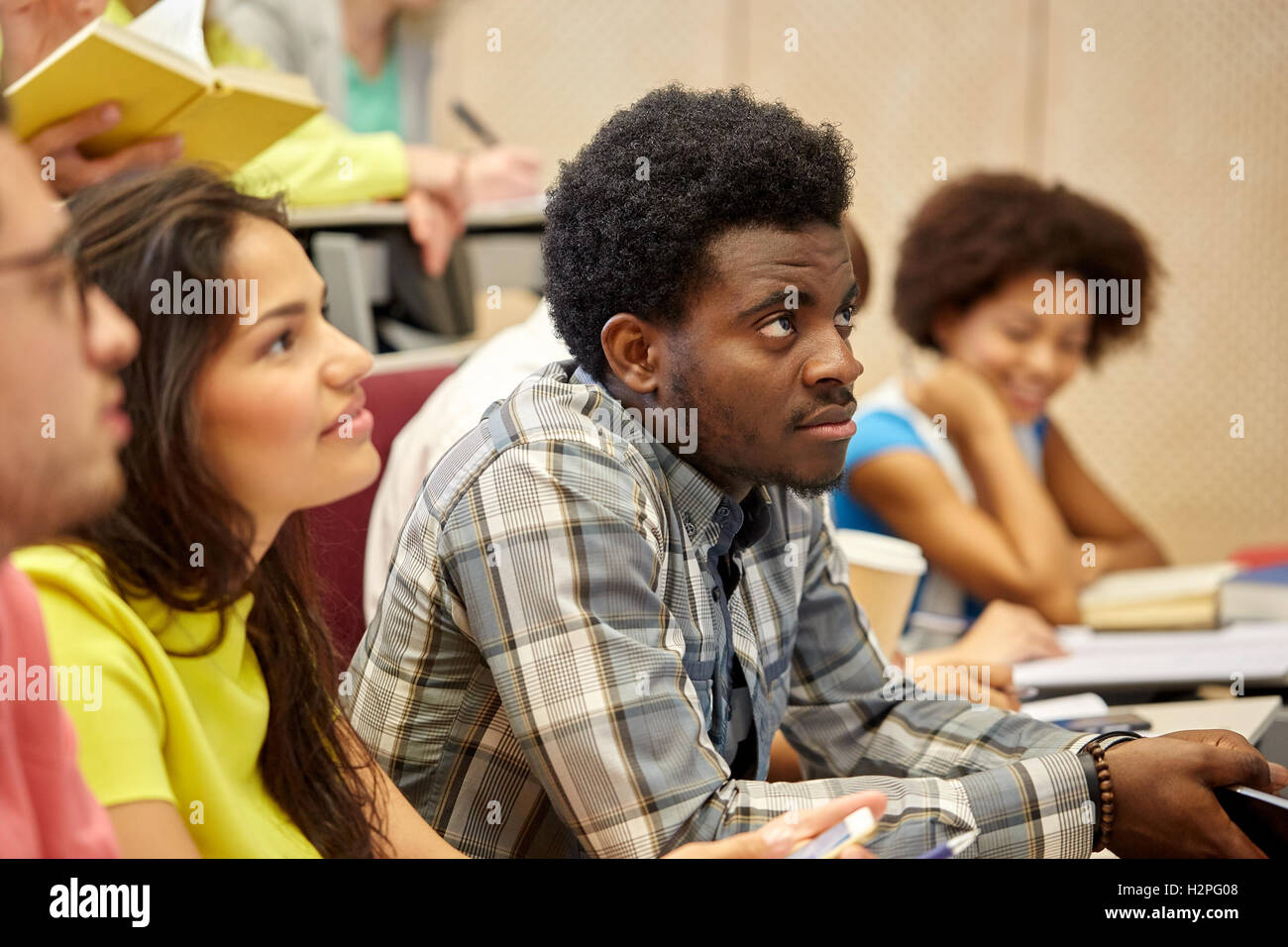 group of international students at lecture Stock Photo - Alamy