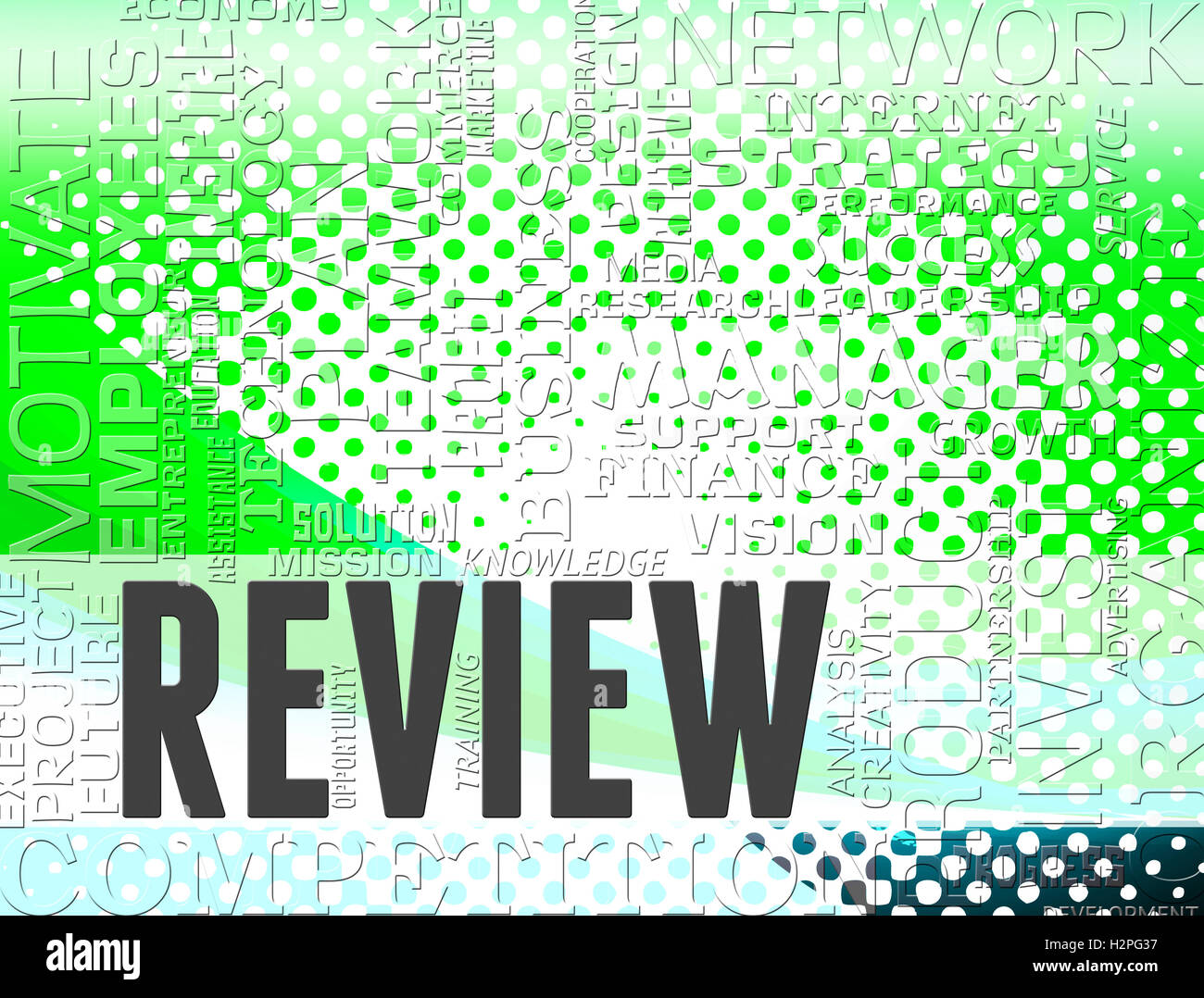 Review Words Indicating Appraisal Assess And Reviews Stock Photo - Alamy