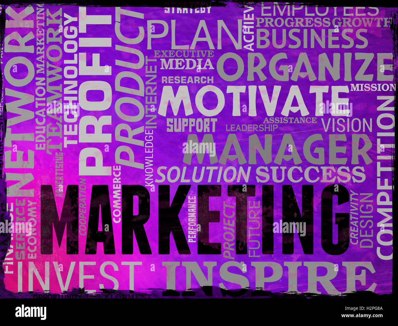 Marketing words hi-res stock photography and images - Alamy