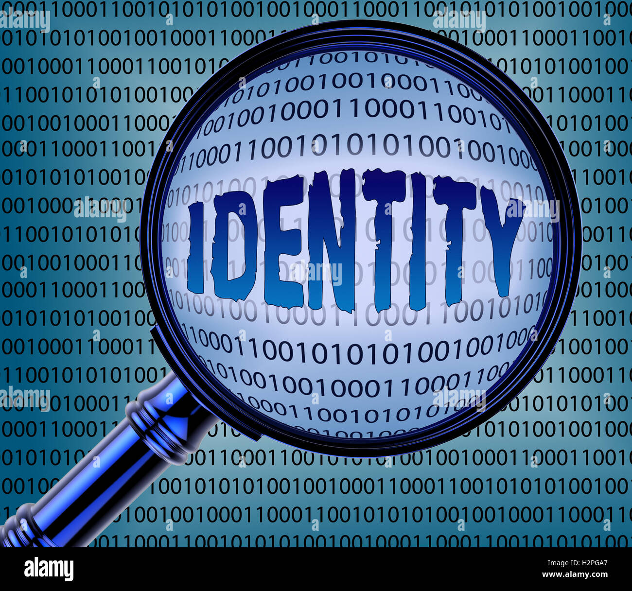 Computer Identity Theft Indicating Online Crime 3d Rendering Stock ...