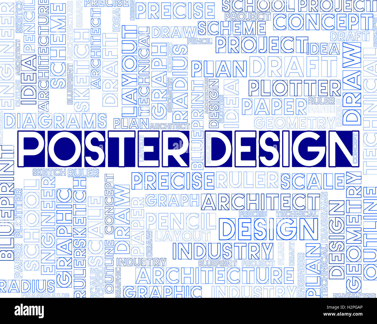 Poster Design Indicating Graphic Concept Or Signboard Stock Photo - Alamy
