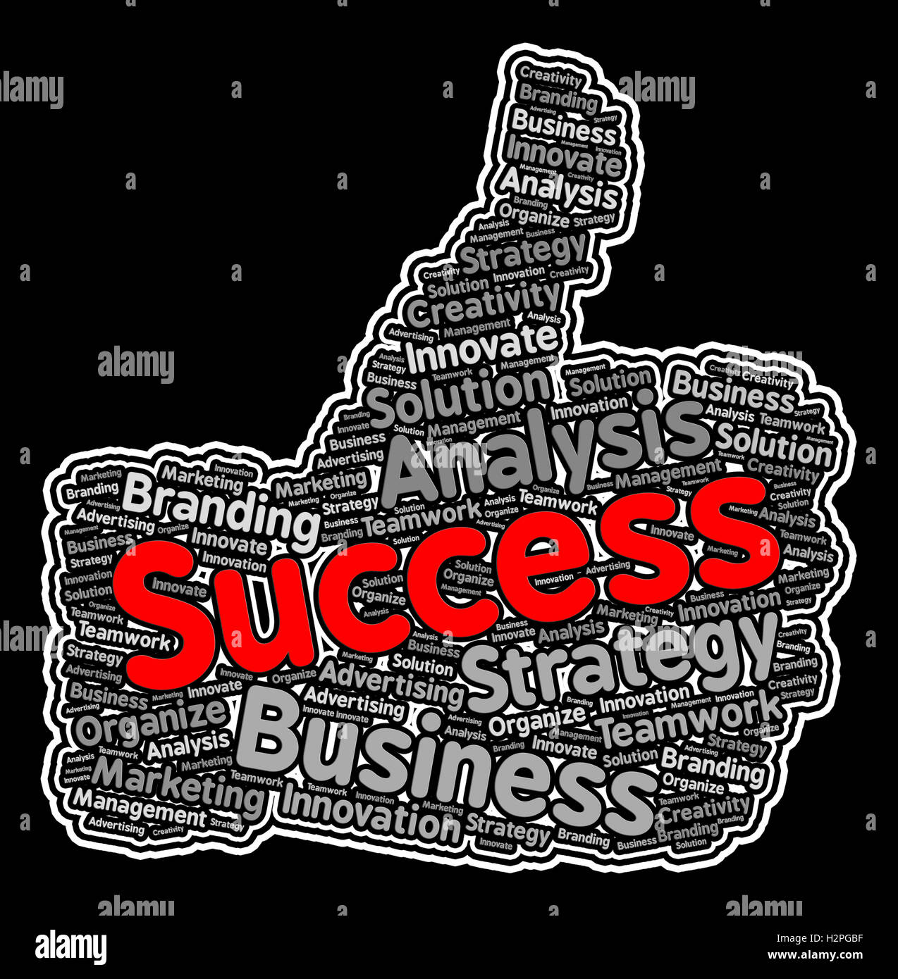 Success Thumbs Up Representing Progress Winning And Resolution Stock ...